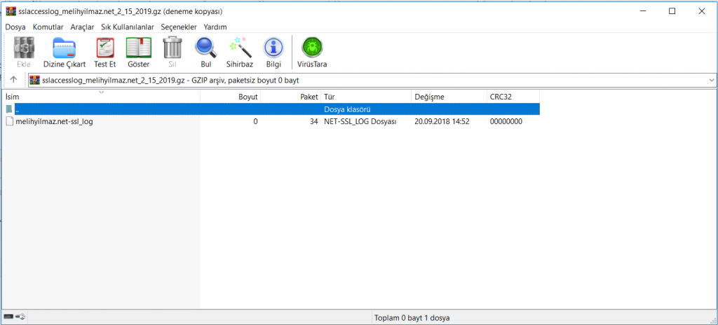 Hosting Log Kayıtları Nasıl Görüntülenir? • Turhost Destek